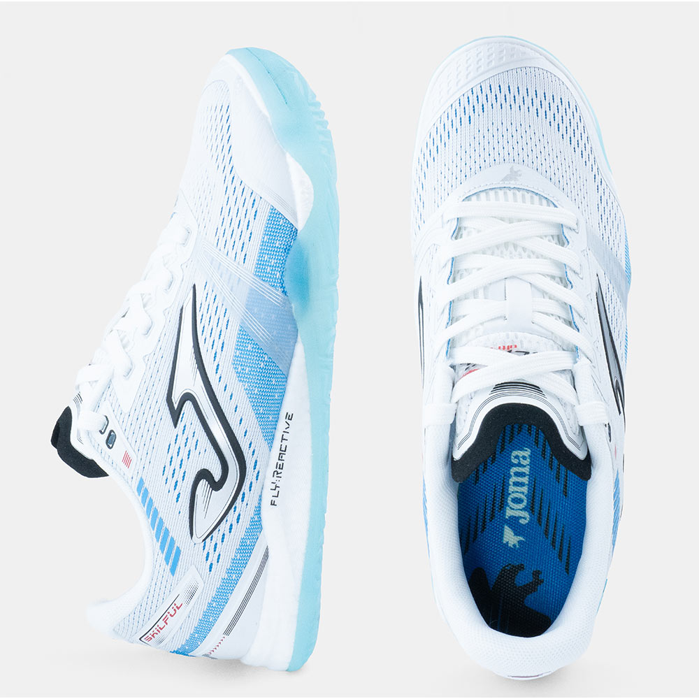 Zapatillas Futbol Sala Skilful 2502 IN Blanco Celeste